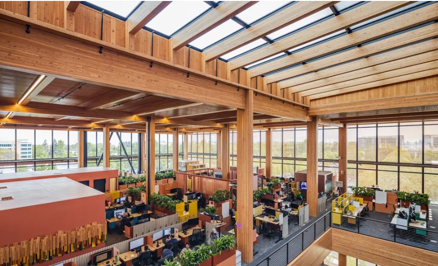 1265 Borregas, o novo edifício da Google em Silicon Valley construído com madeira certificada ...